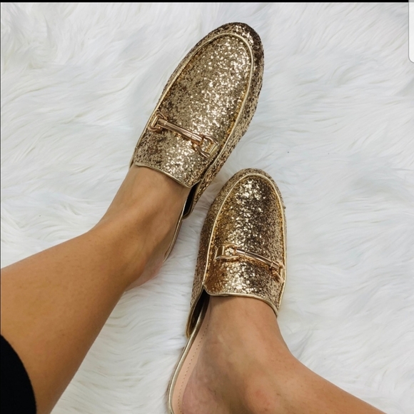 Shoes | Glitter Mules | Poshmark